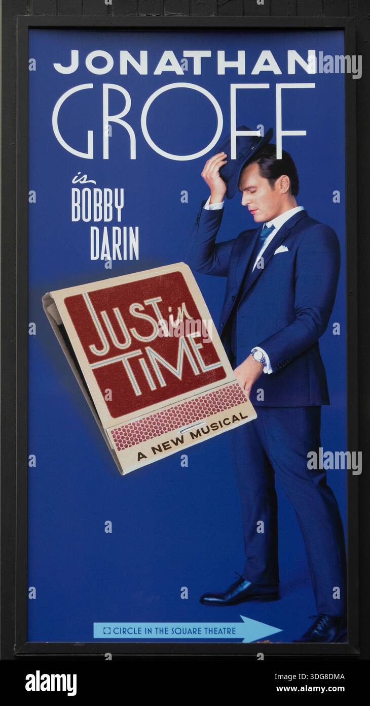Just in Time a new musical staring Jonathan Groff as Bobby Darin at the ...