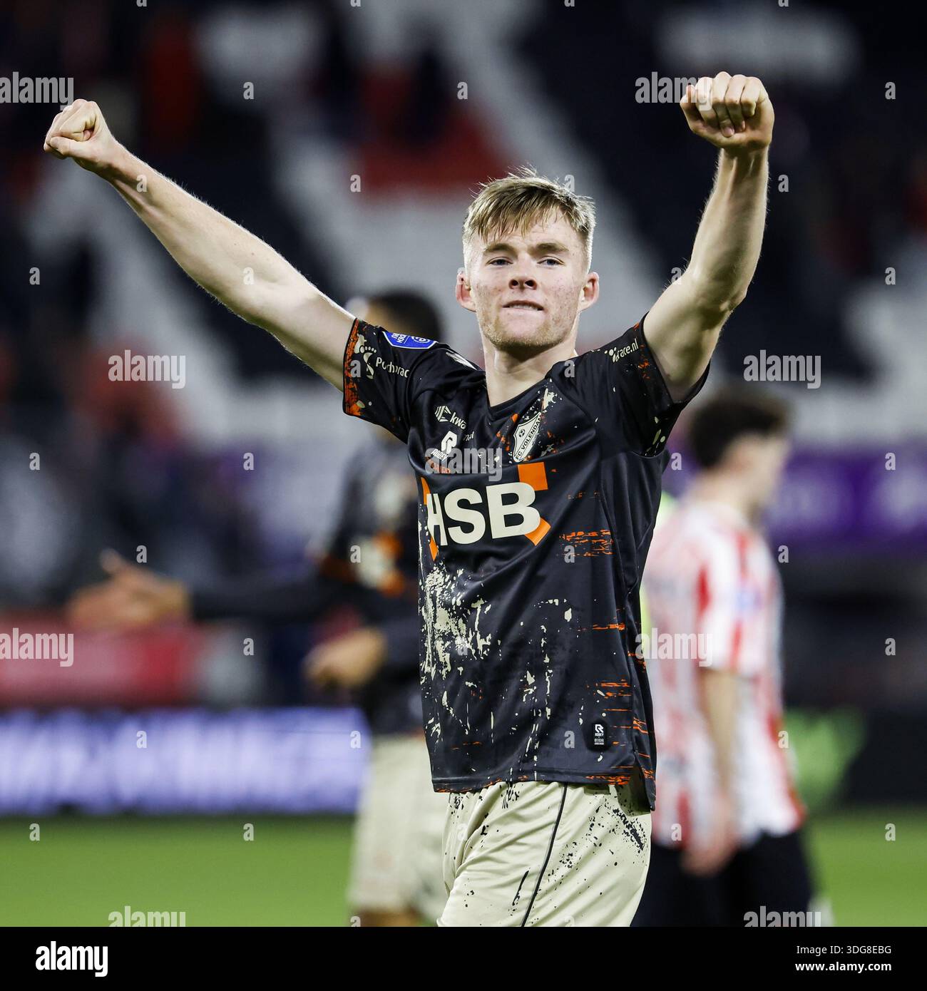 ROTTERDAM - Nick Verschuren of FC Volendam celebrates victory after the ...