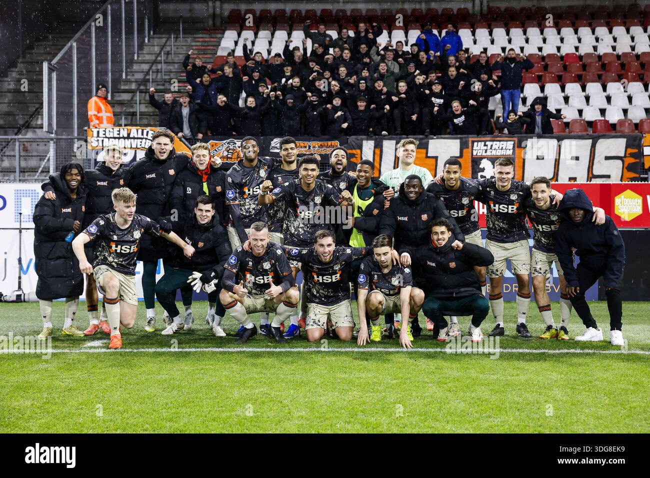 ROTTERDAM - FC Volendam players celebrate their victory after the KNVB ...