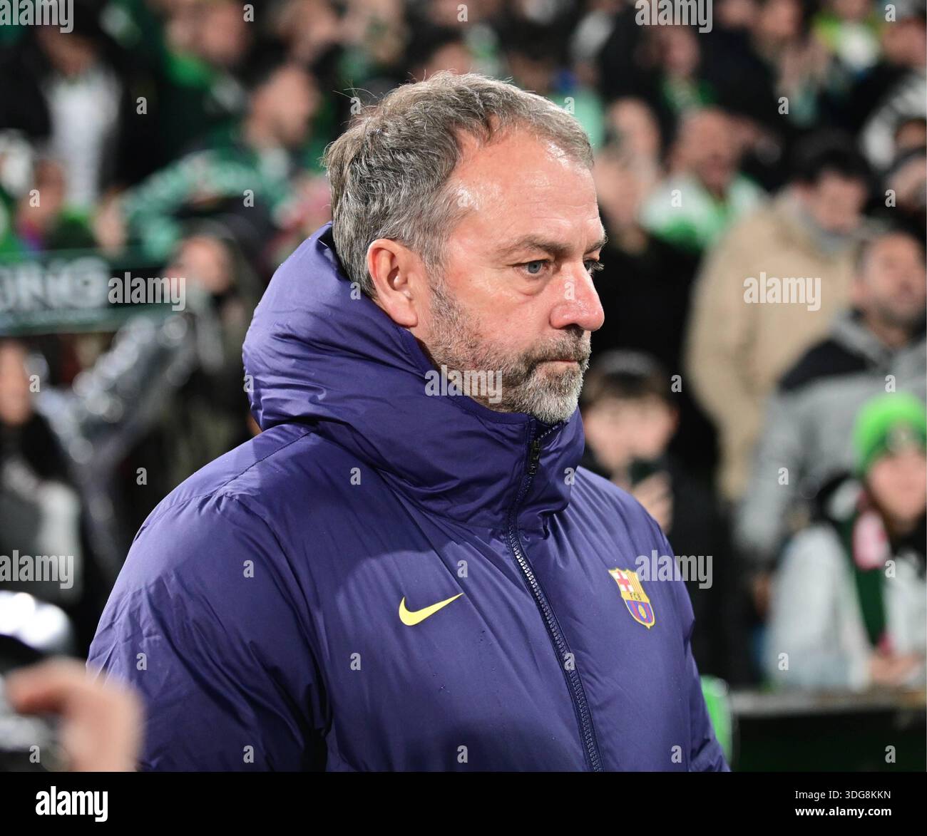 Spanish King Cup soccer match Racing Santander vs FC Barcelona at El ...