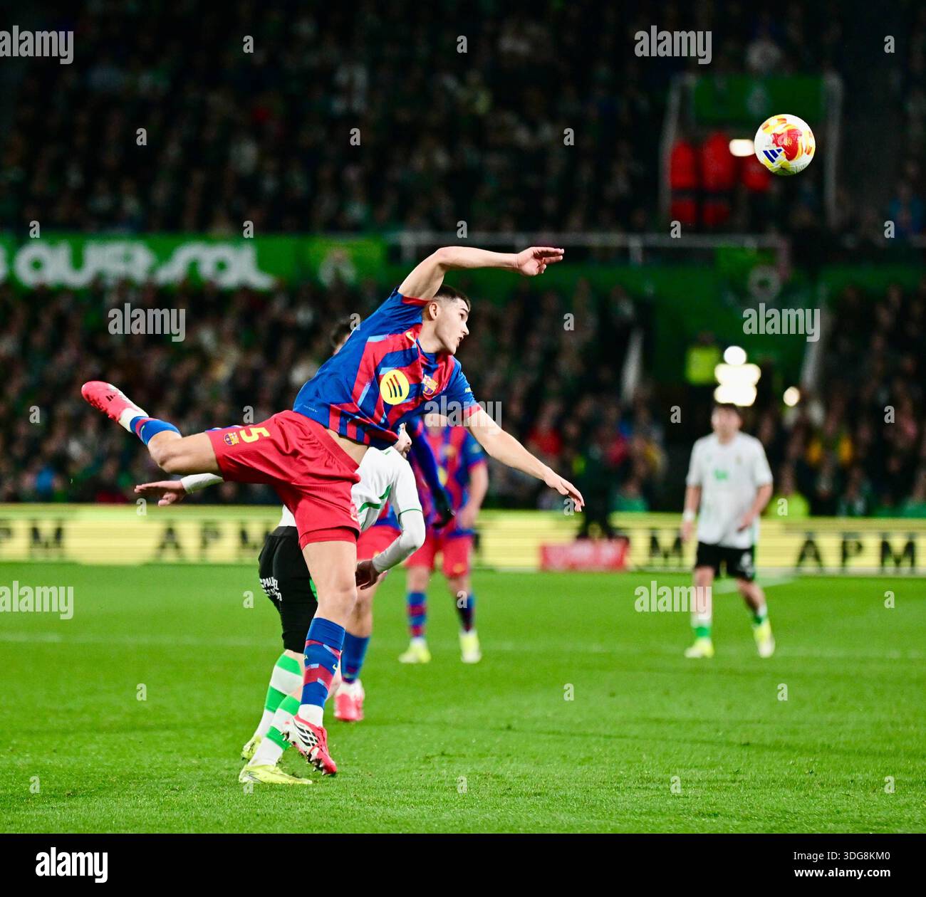 Spanish King Cup soccer match Racing Santander vs FC Barcelona at El ...