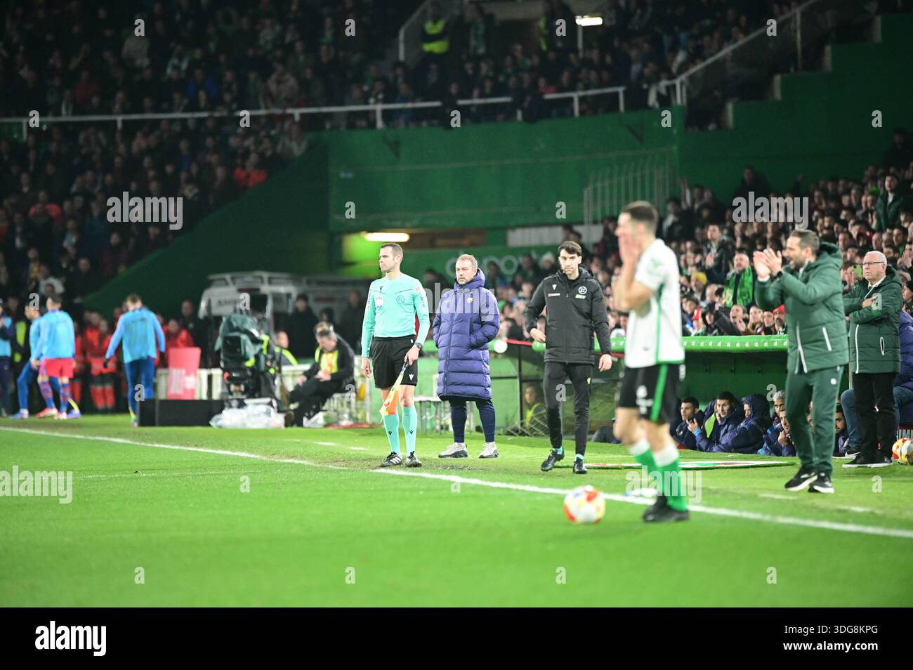 Spanish King Cup soccer match Racing Santander vs FC Barcelona at El ...