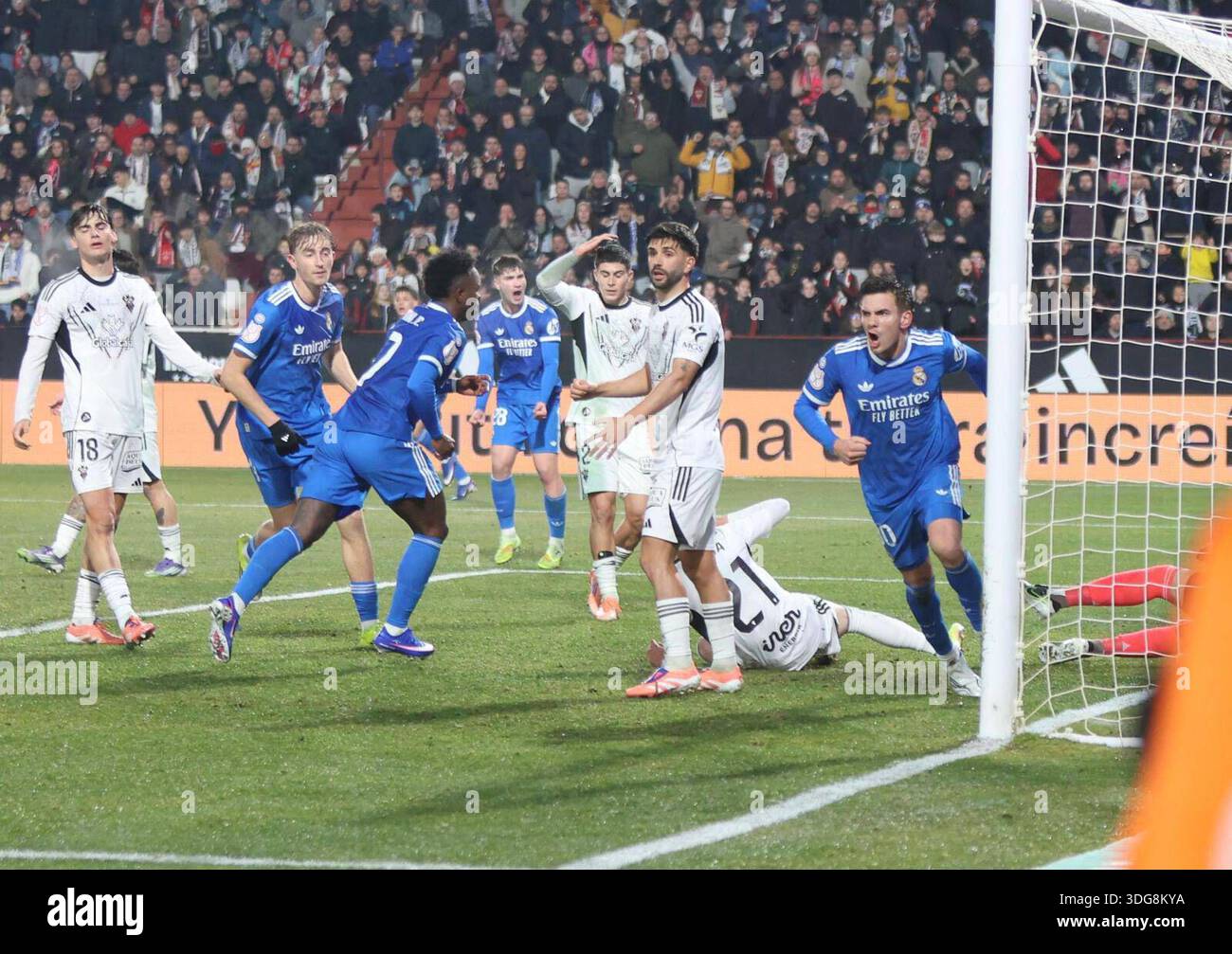 Spanish King Cup soccer match Albacete Balonpie vs Real Madrid at ...