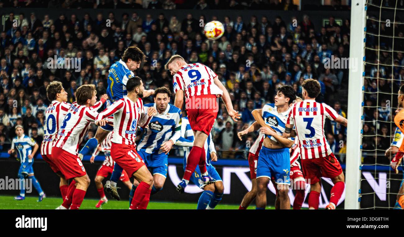 Spanish Copa del Rey soccer match Deportivo de La Coruna vs Atletico de ...