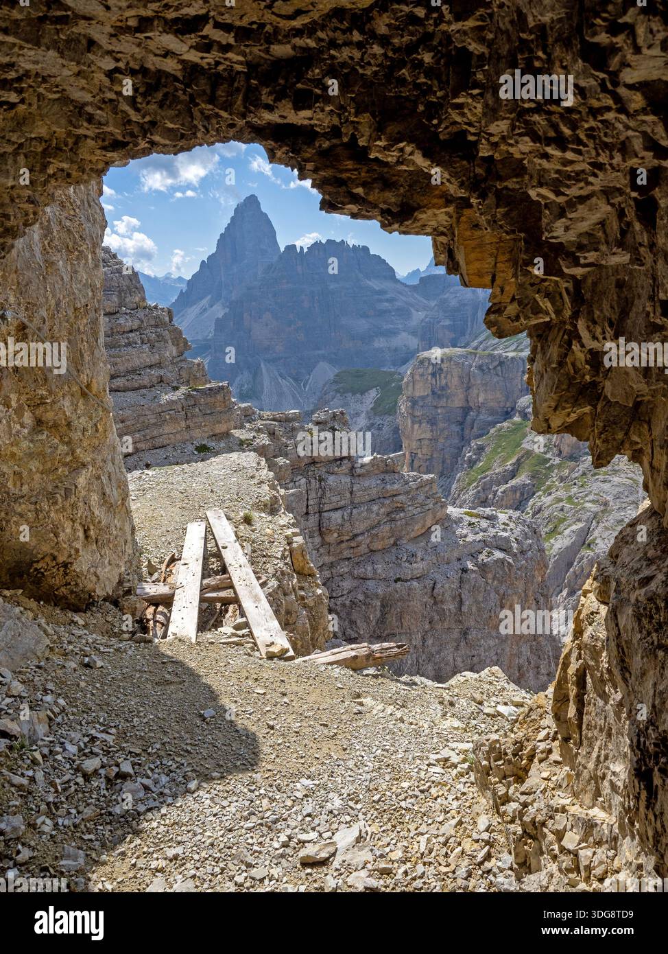 Via ferrata route in the Sesto Dolomites Stock Photo - Alamy