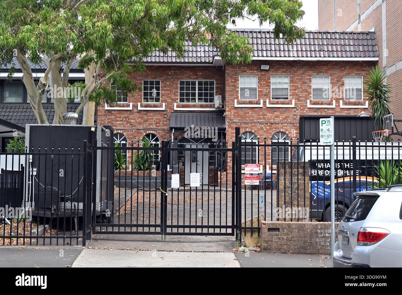 The Al Madina Dawah Centre prayer hall is seen closed up in Bankstown ...