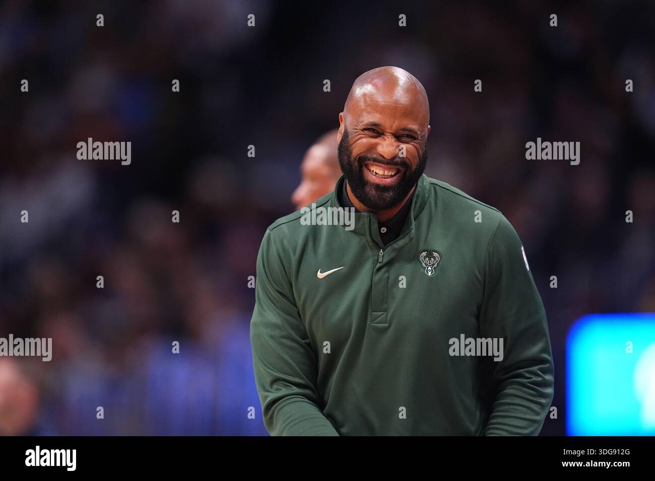 Milwaukee Bucks assistant coach Greg Buckner in the second half of an ...