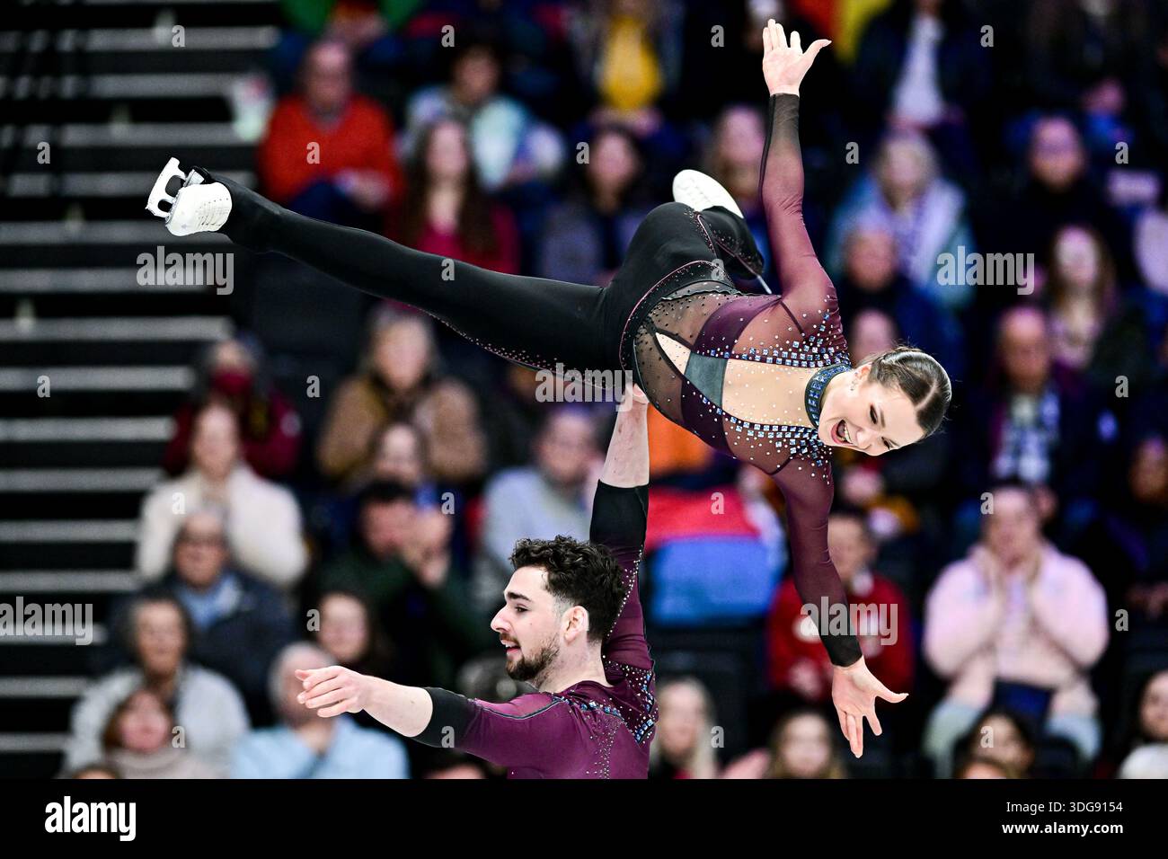 Annika HOCKE & Robert KUNKEL (GER), during Pairs Free Skating, at the ...