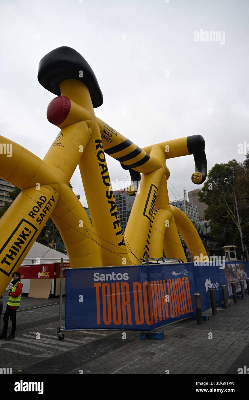 16-01-2026 Vigilia Tour Down Under 2026; Adelaide Stock Photo - Alamy