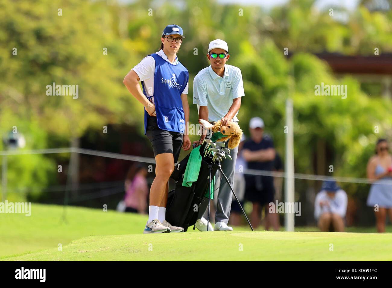 January 15, 2026 - Anson Cabello and his caddie Nathan Szpakowicz ...