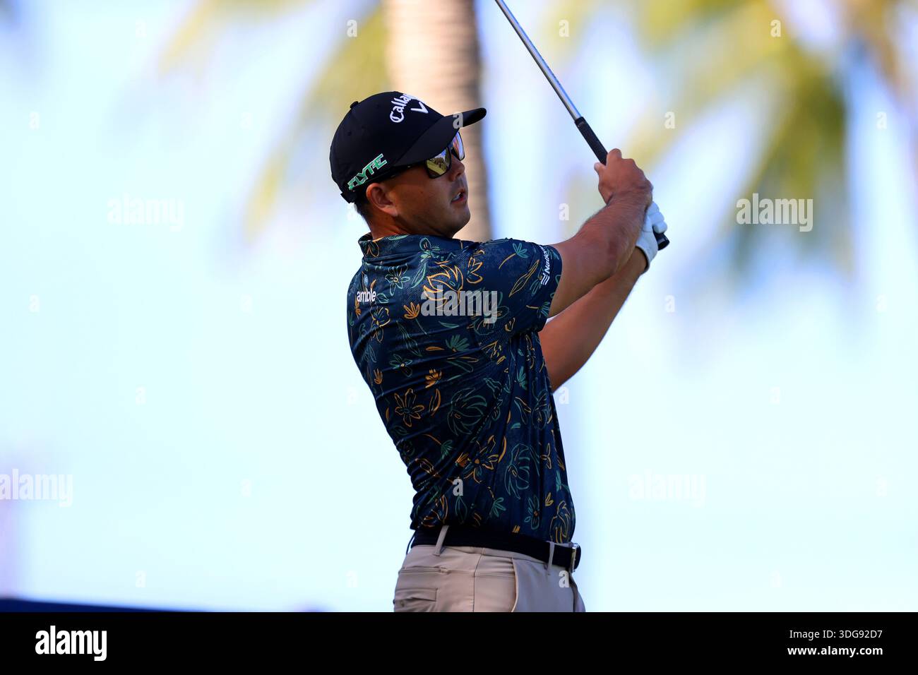 January 15, 2026 - Corey Kozuma hits from the 7th tee during the First ...