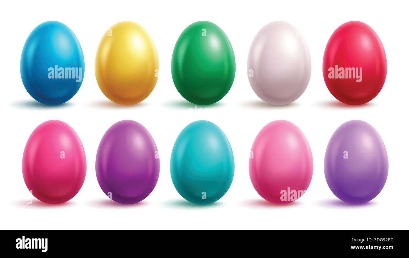 Easter eggs colorful set clipart. Colorful 3d Easter egg clip art ...