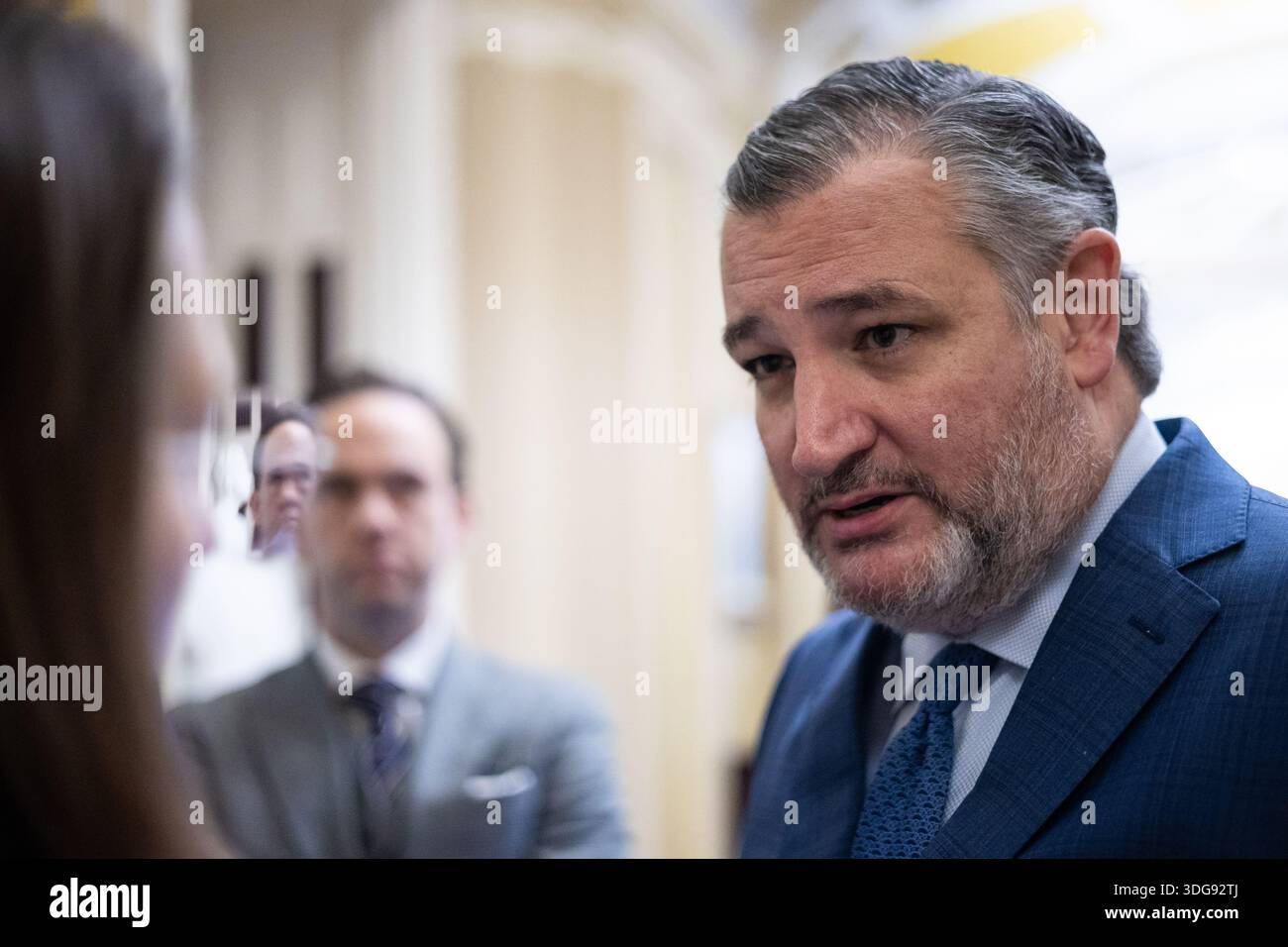 Sen. Ted Cruz (R-Texas) speaks with reporters at the U.S. Capitol Jan ...