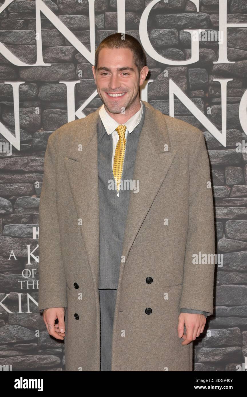 Tommaso Zorzi attends the red carpet of HBOMax series A knight of the ...