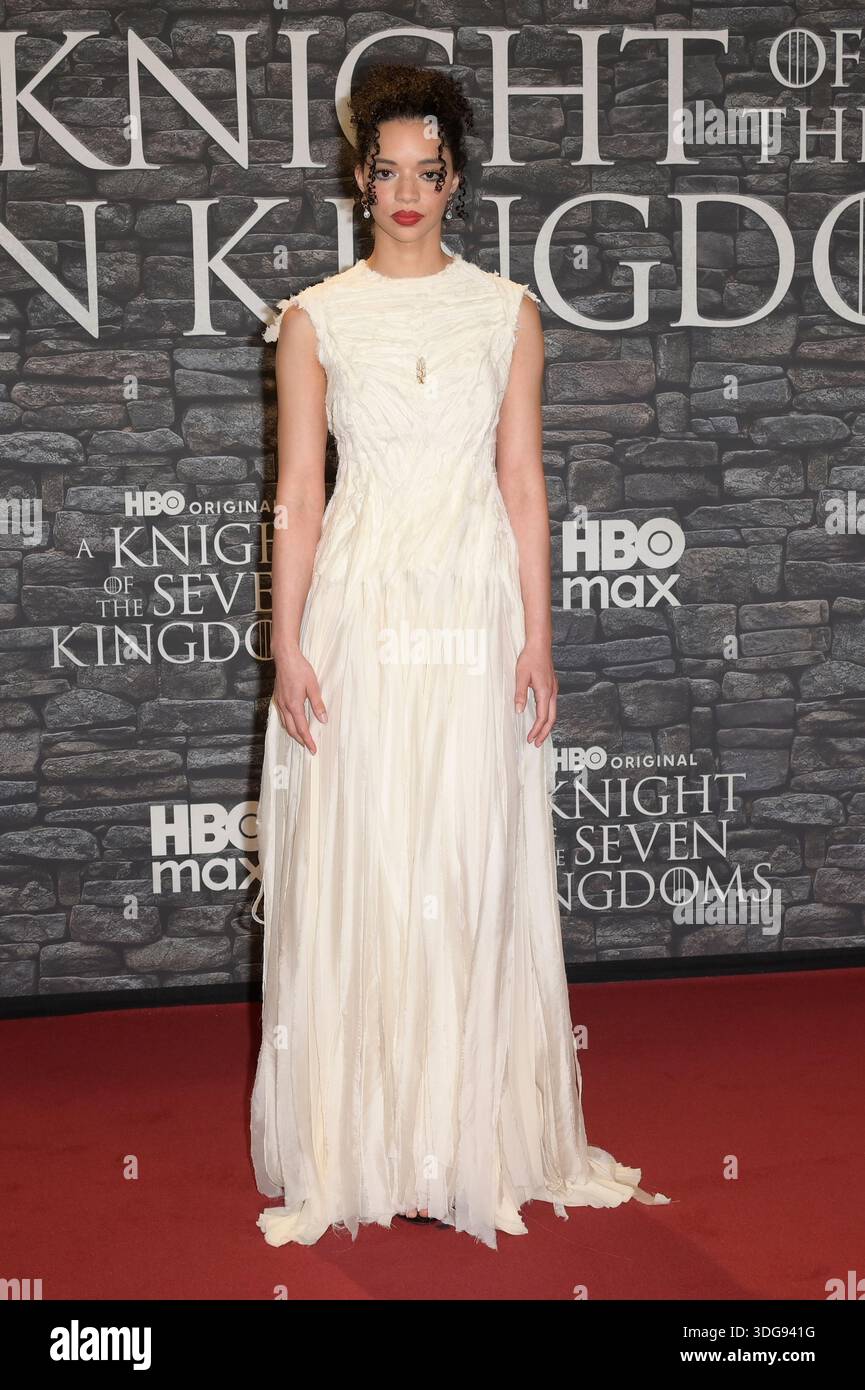 Tanzyn Crawford attends the red carpet of HBOMax series A knight of the ...