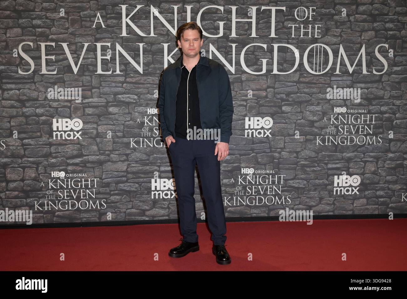 Jeremy Irvine attends the red carpet of HBOMax series A knight of the ...