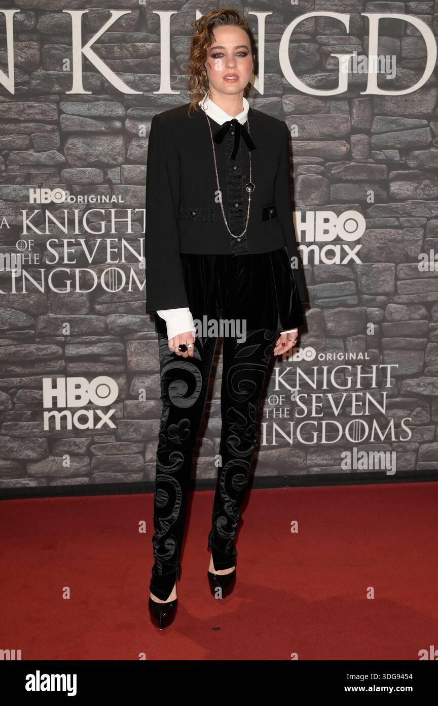 Betarice Grannò attends the red carpet of HBOMax series A knight of the ...