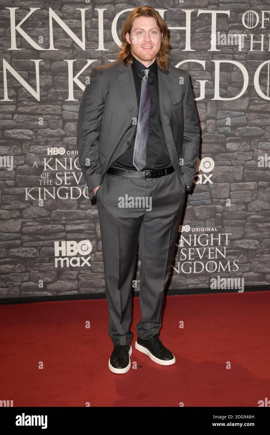 Peter Claffey attends the red carpet of HBOMax series A knight of the ...