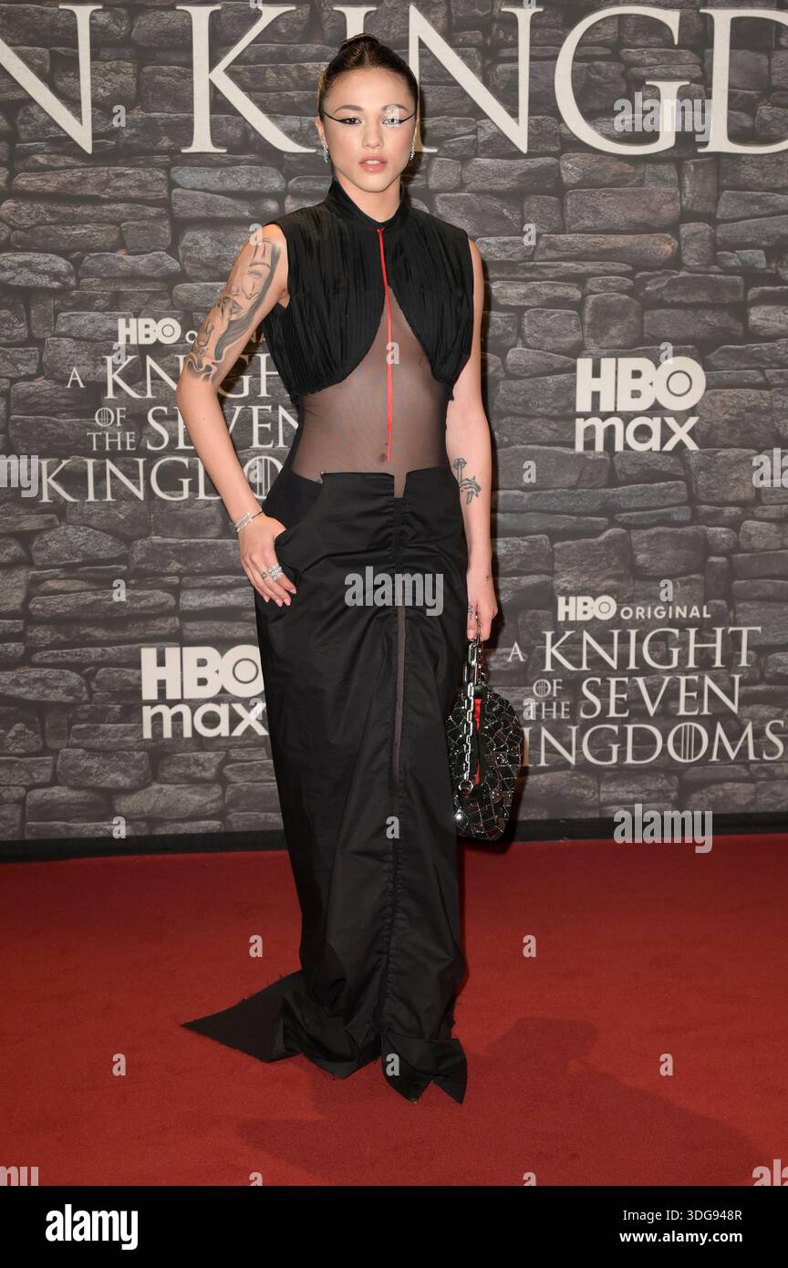 Maria Esposito attends the red carpet of HBOMax series A knight of the ...