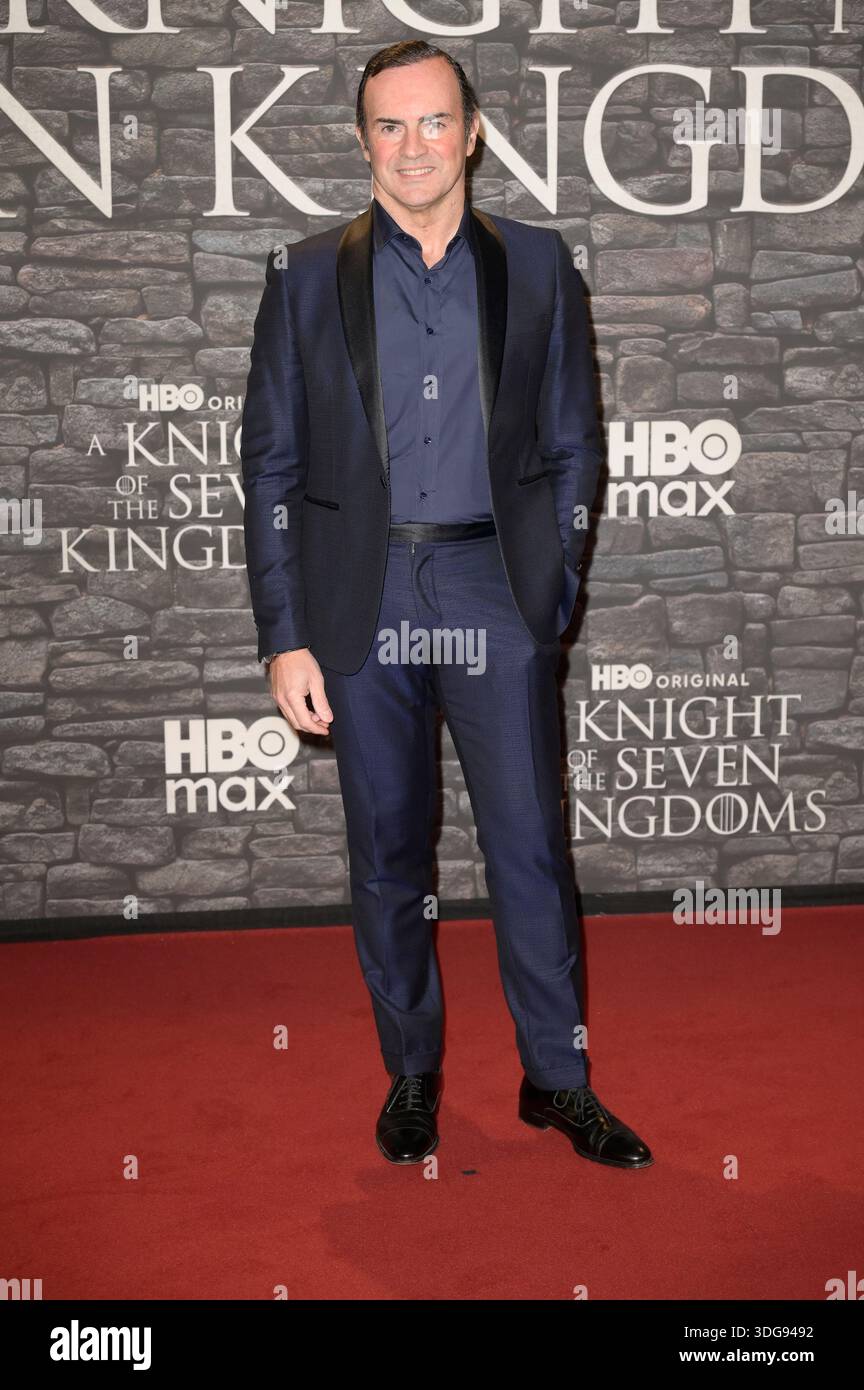 Alessandro Araimo attends the red carpet of HBOMax series A knight of ...