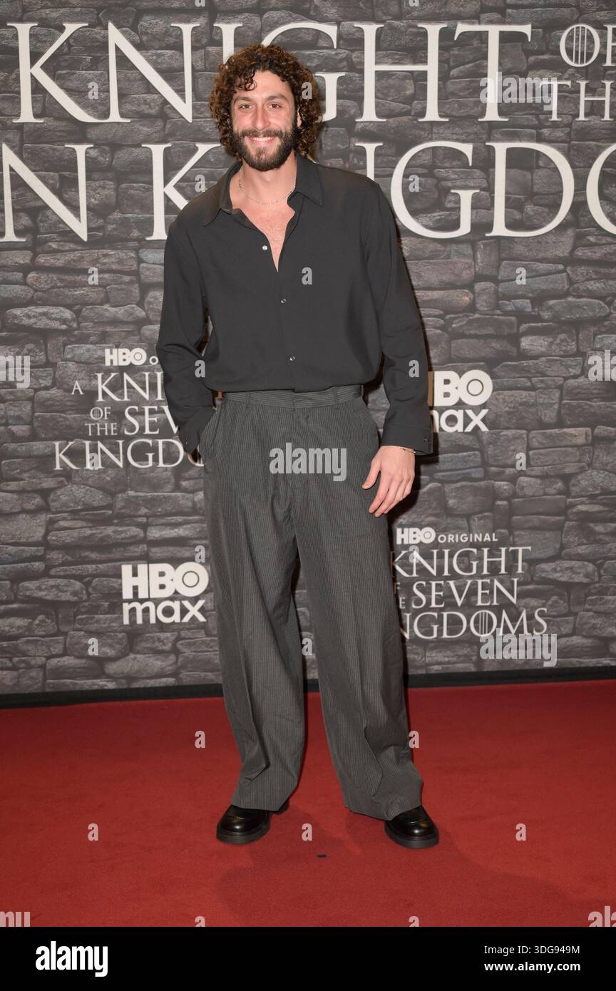 Lorenzo De Moor attends the red carpet of HBOMax series A knight of the ...