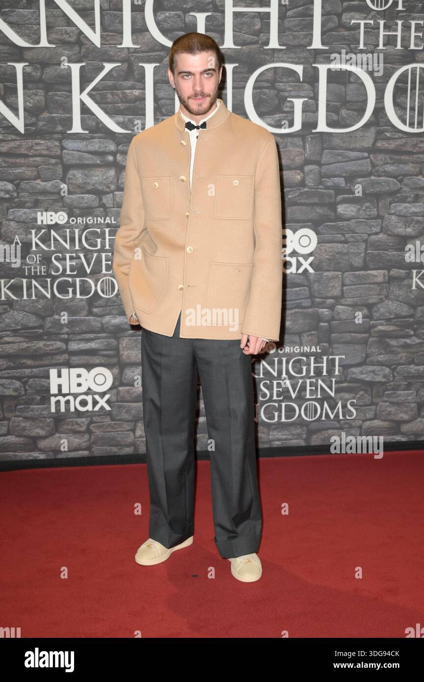 Lorenzo Zurzolo attends the red carpet of HBOMax series A knight of the ...