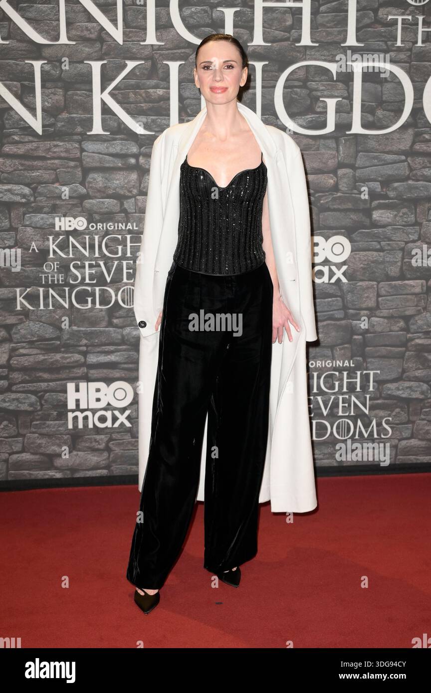 Emanuela Fanelli attends the red carpet of HBOMax series A knight of ...