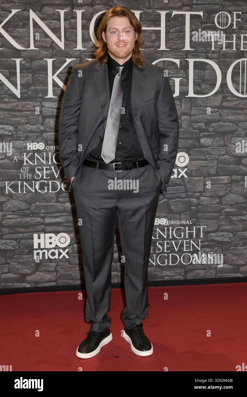 Peter Claffey attends the red carpet of HBOMax series A knight of the ...
