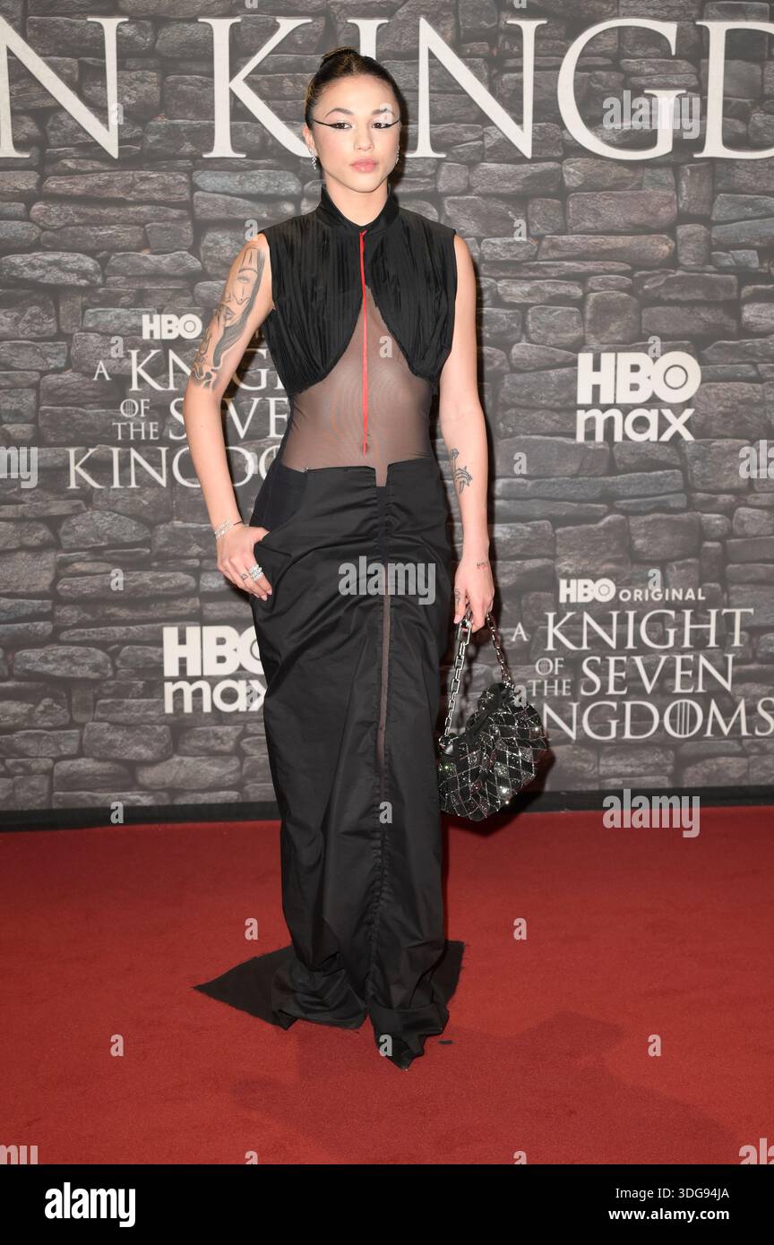 Maria Esposito attends the red carpet of HBOMax series A knight of the ...