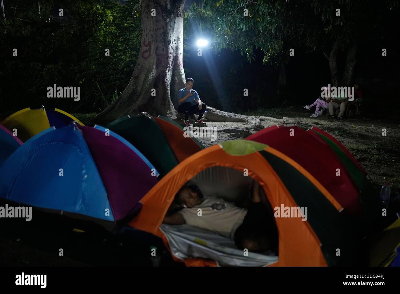 Relatives of people they consider political prisoners camp outside the ...