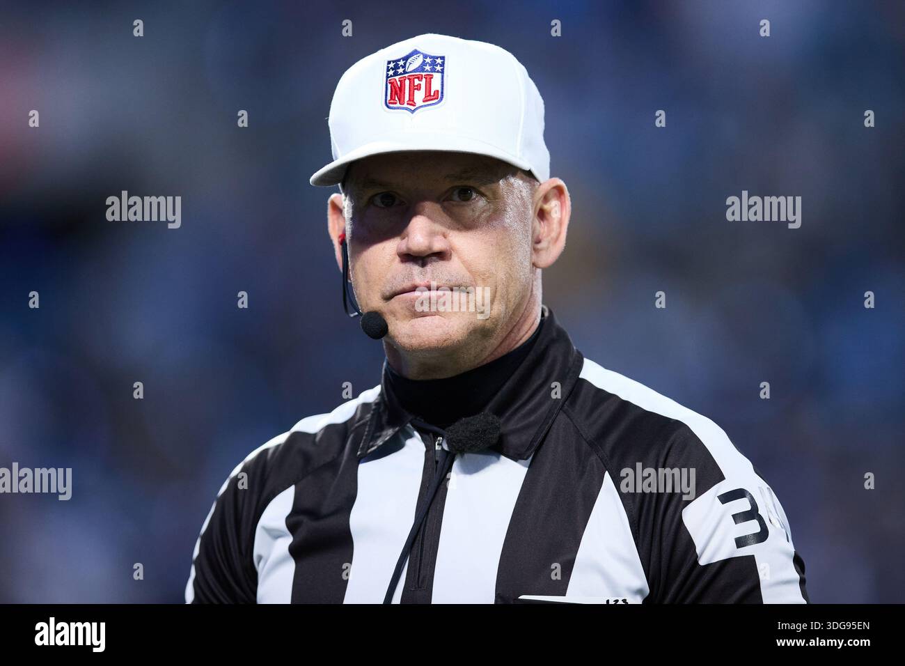 Referee Clete Blakeman (34) at work during an NFL wild card playoff ...