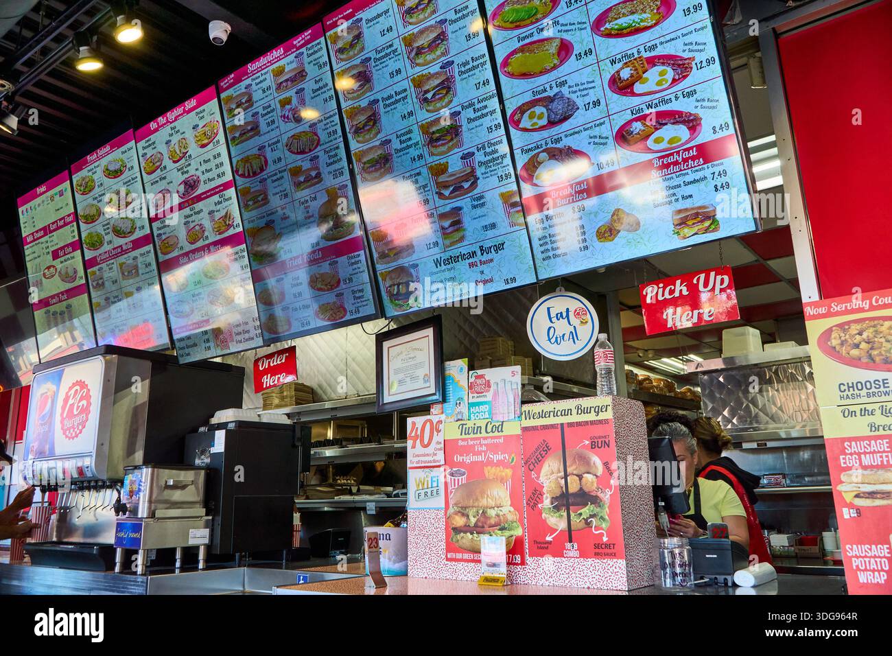 January 12, 2026, Colton, California, USA: Interior view of the order ...