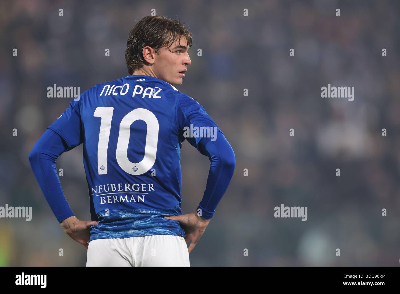 Como, Italy, 15th January 2026. Nico Paz of Como 1907 reacts during the ...