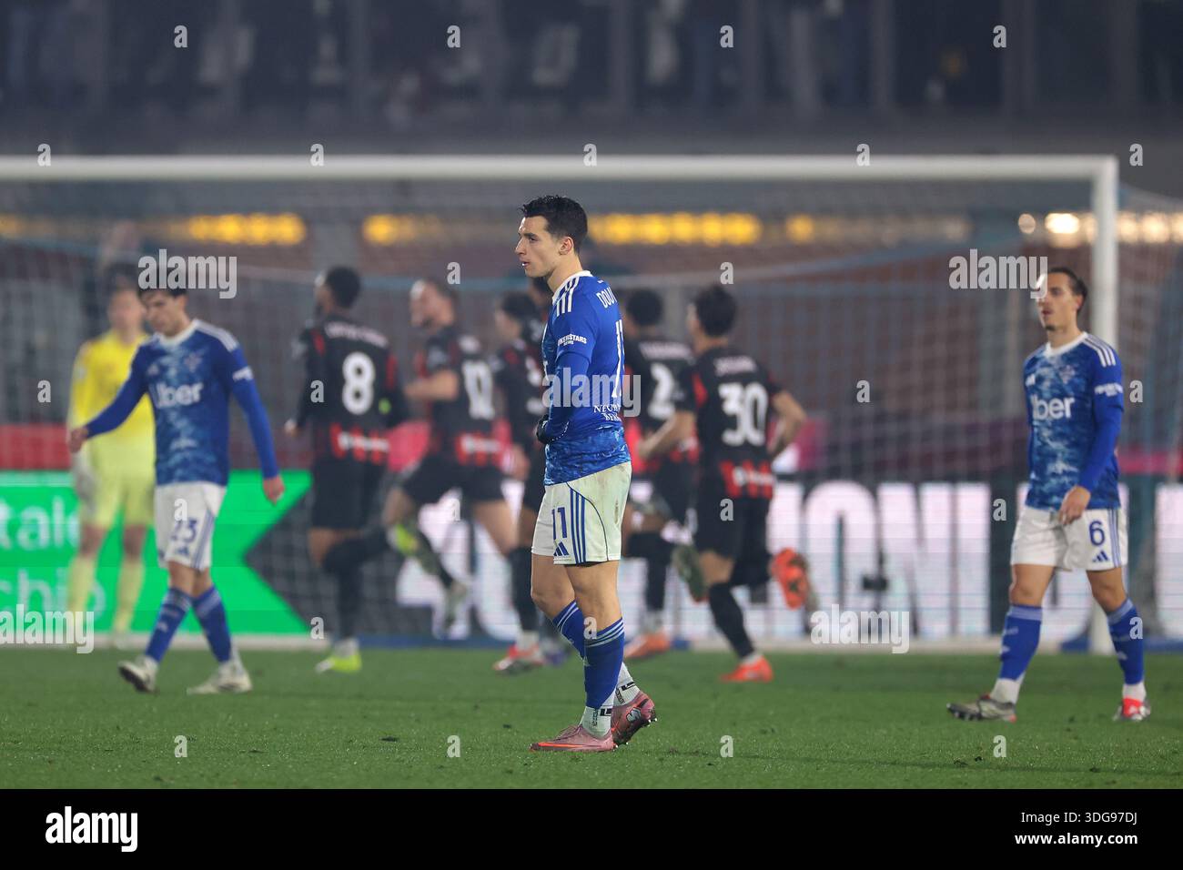 Como, Italy, 15th January 2026. Anastasios Douvikas, Maximo Perrone and ...