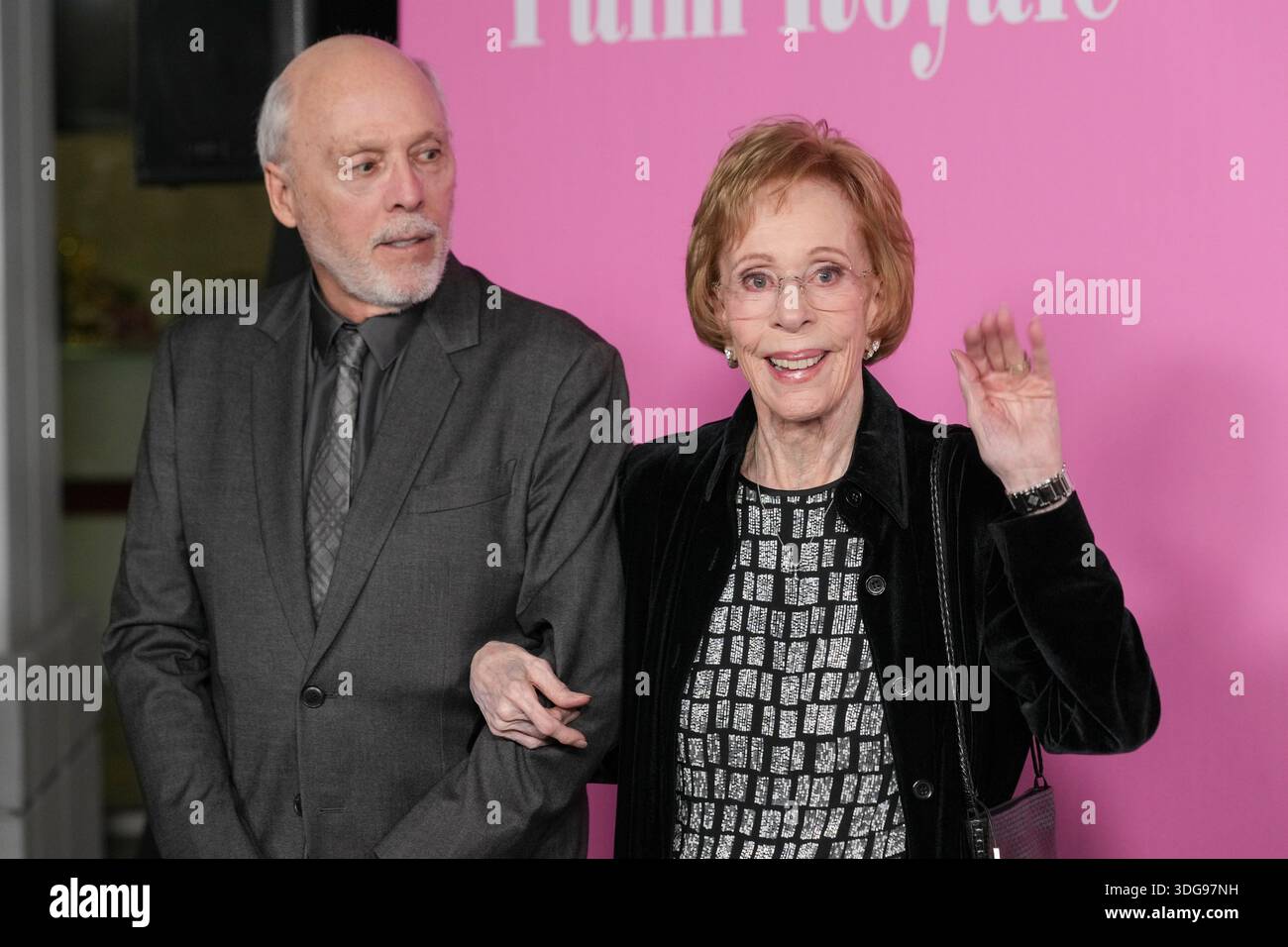 Brian Miller, left, and Carol Burnett arrive at the premiere of the ...