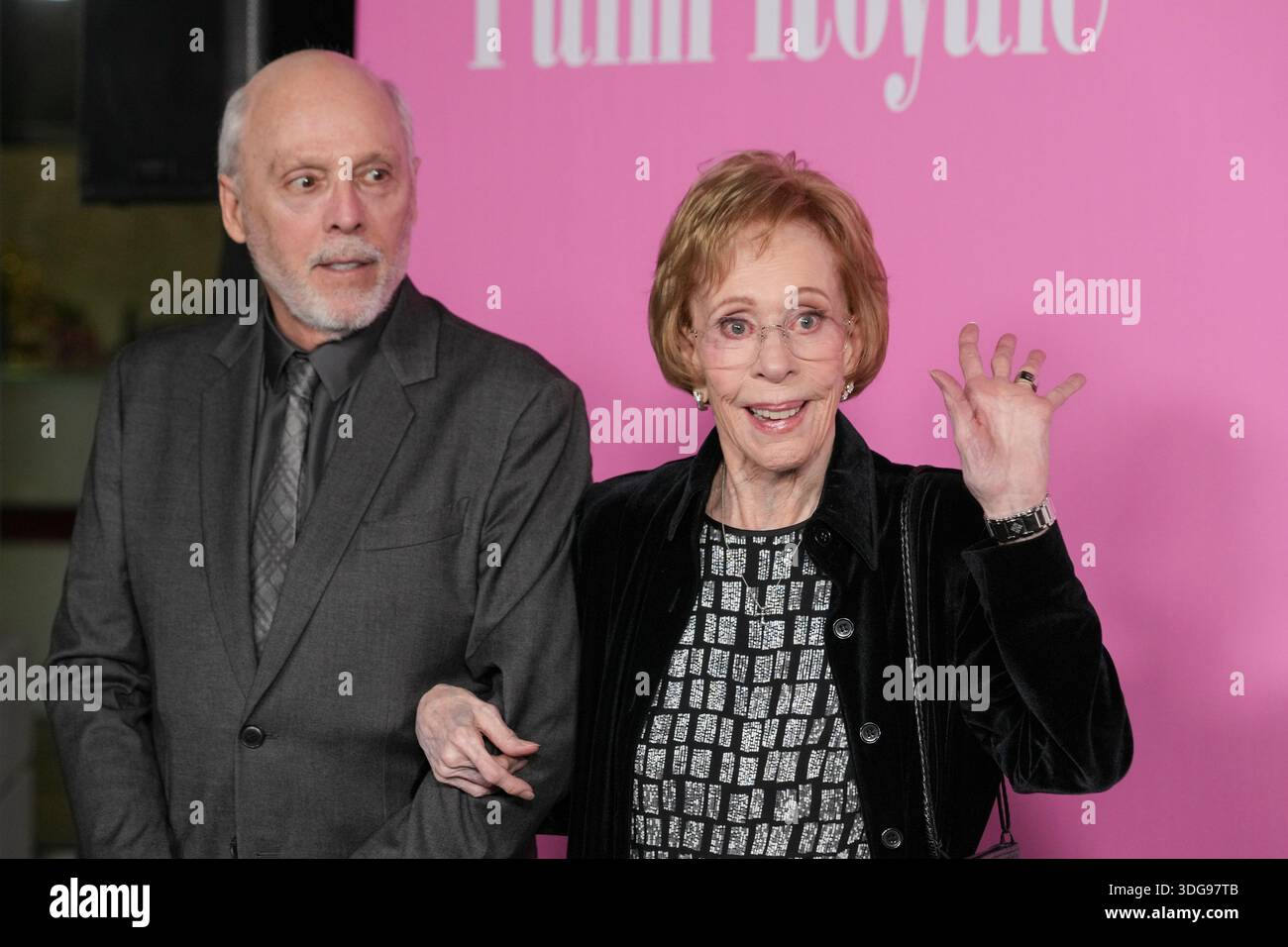 Brian Miller, left, and Carol Burnett arrive at the premiere of the ...