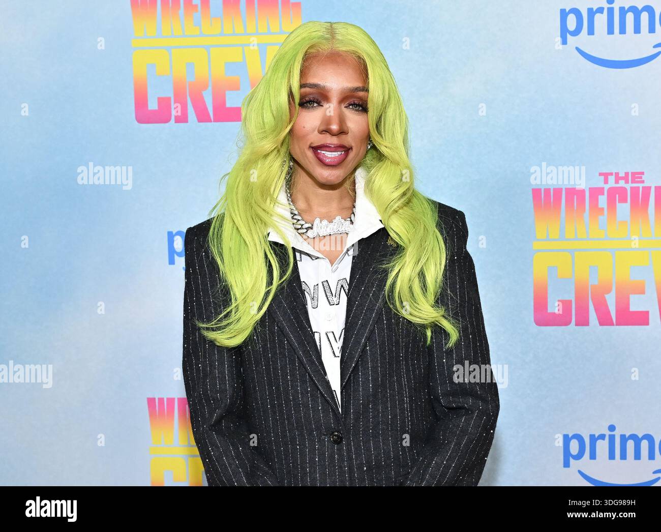 Lil Mama attends the special screening of "The Wrecking Crew" at Regal ...