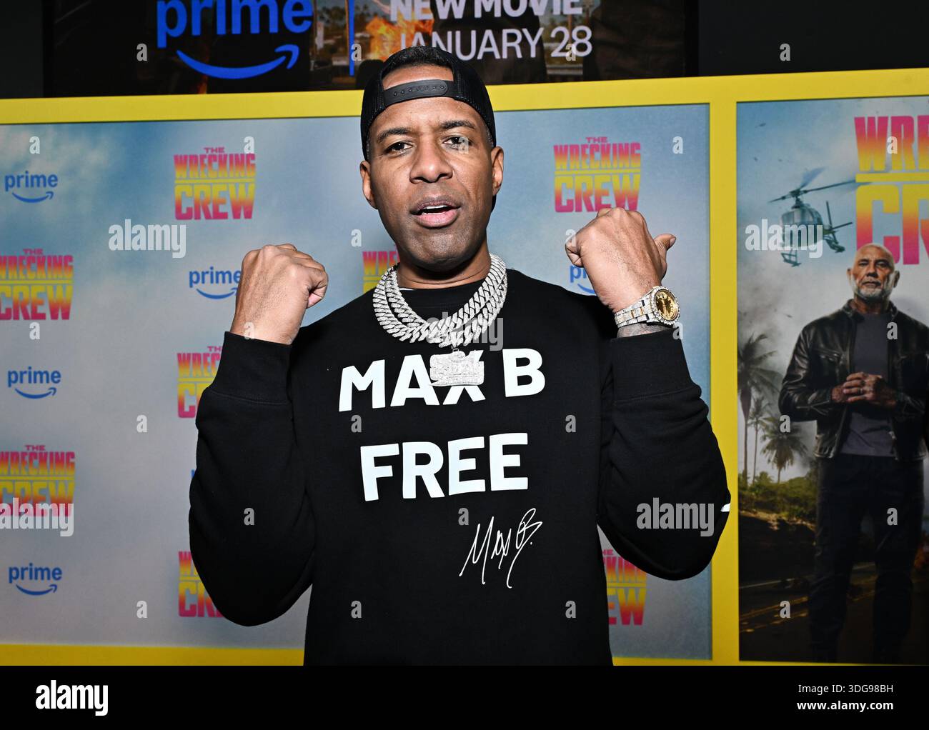 DJ Whoo Kid attends the special screening of "The Wrecking Crew" at ...