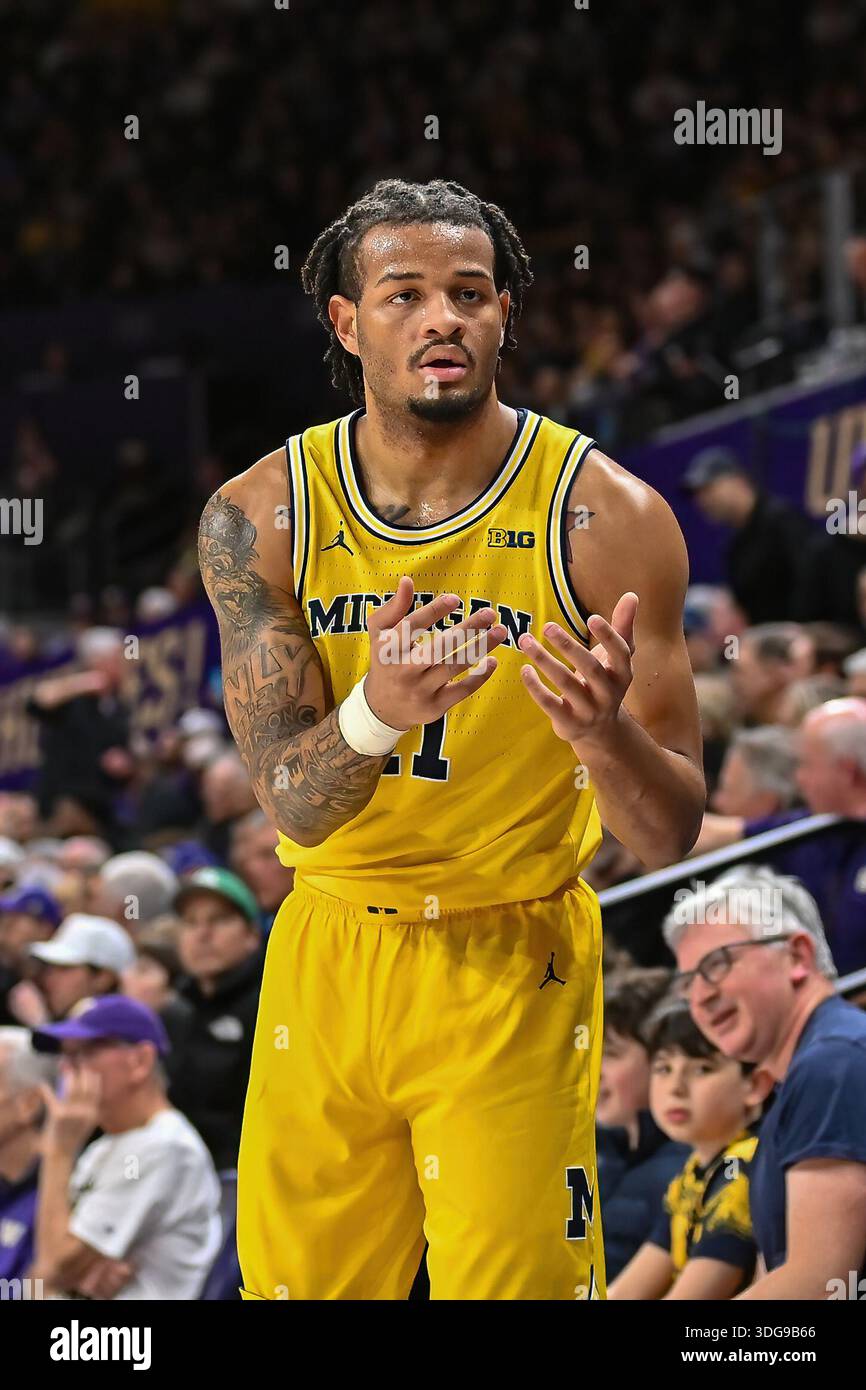 January 14, 2026: Michigan Guard Roddy Gayle Jr. (11) during the NCAA ...