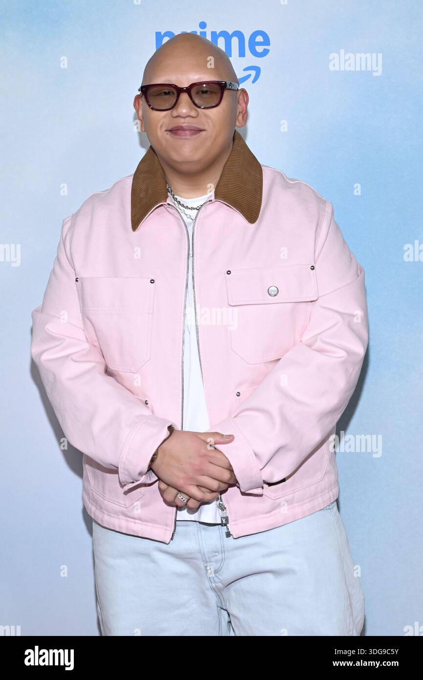 Jacob Batalon walking the red carpet at 'The Wrecking Crew' New York ...