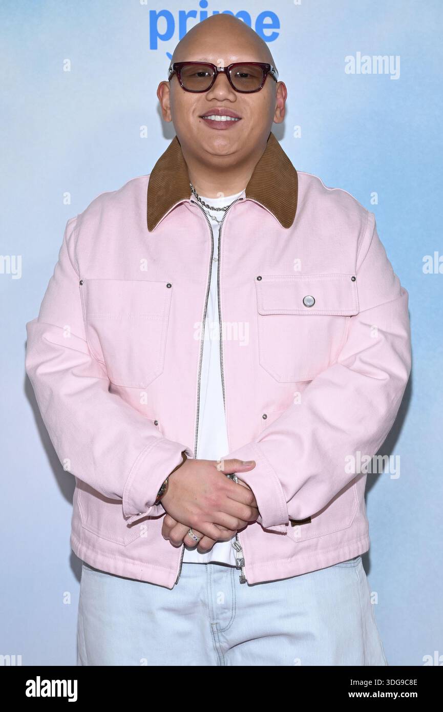 Jacob Batalon walking the red carpet at 'The Wrecking Crew' New York ...