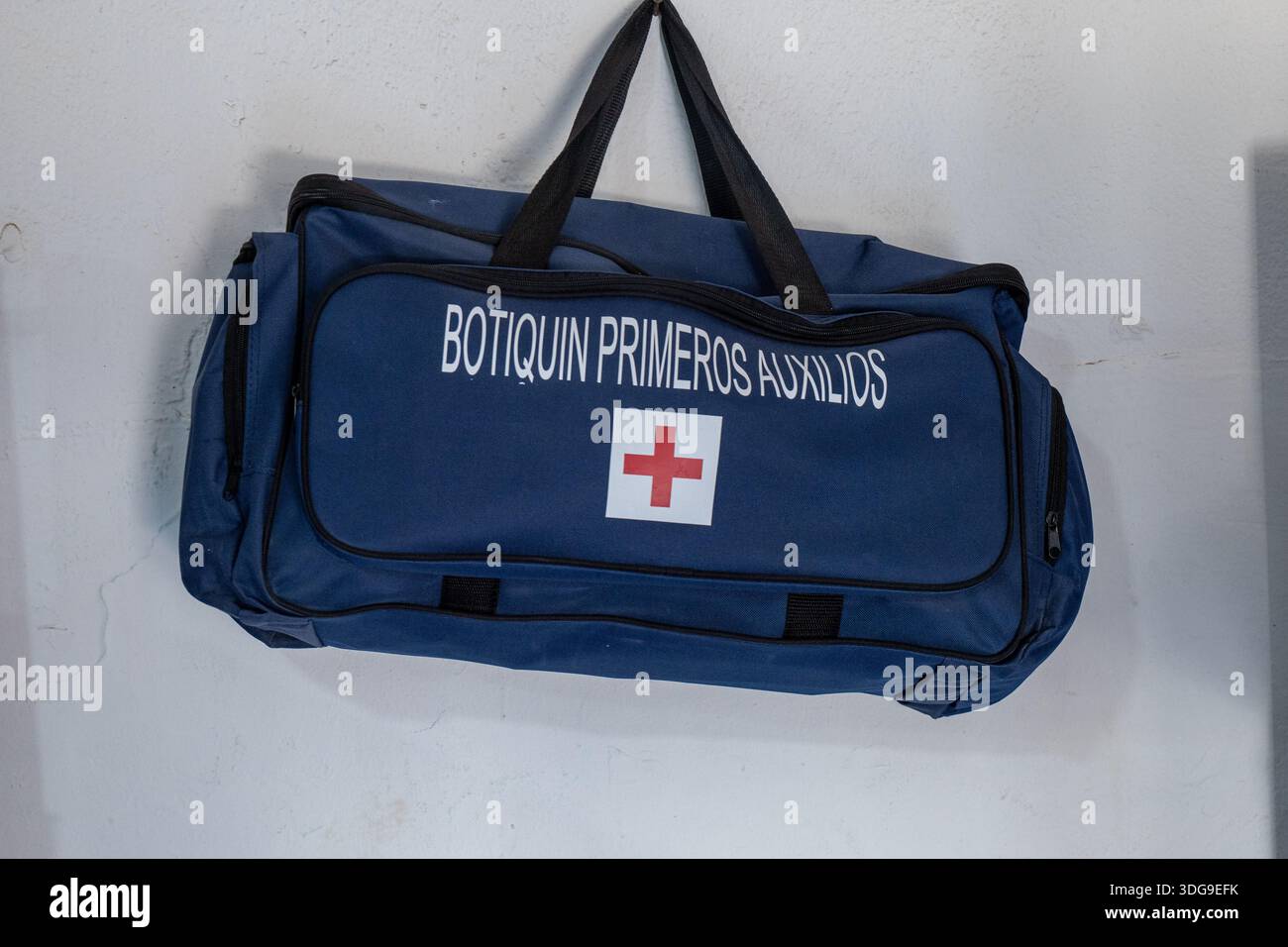 January 15, 2026: A first aid kit is seen inside a migrant shelter in ...
