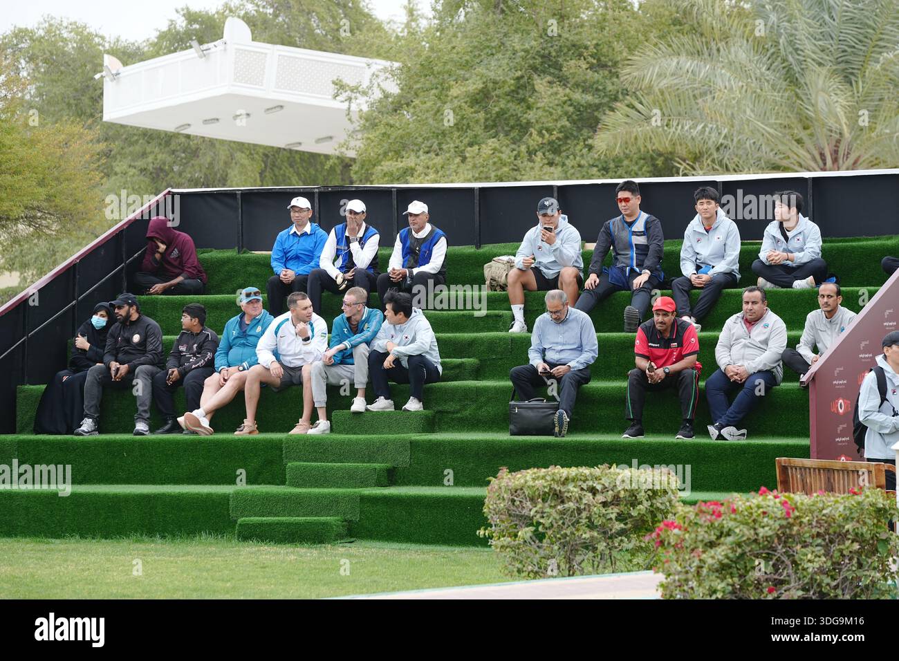 Shooters competing in the men’s and women’s skeet individual events at ...