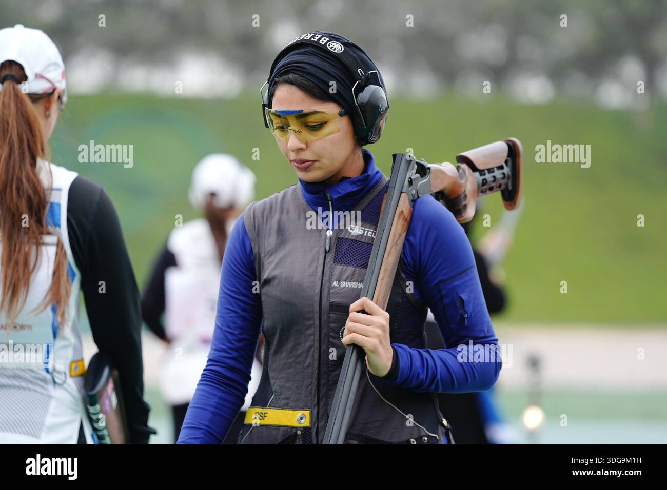 Shooters competing in the men’s and women’s skeet individual events at ...