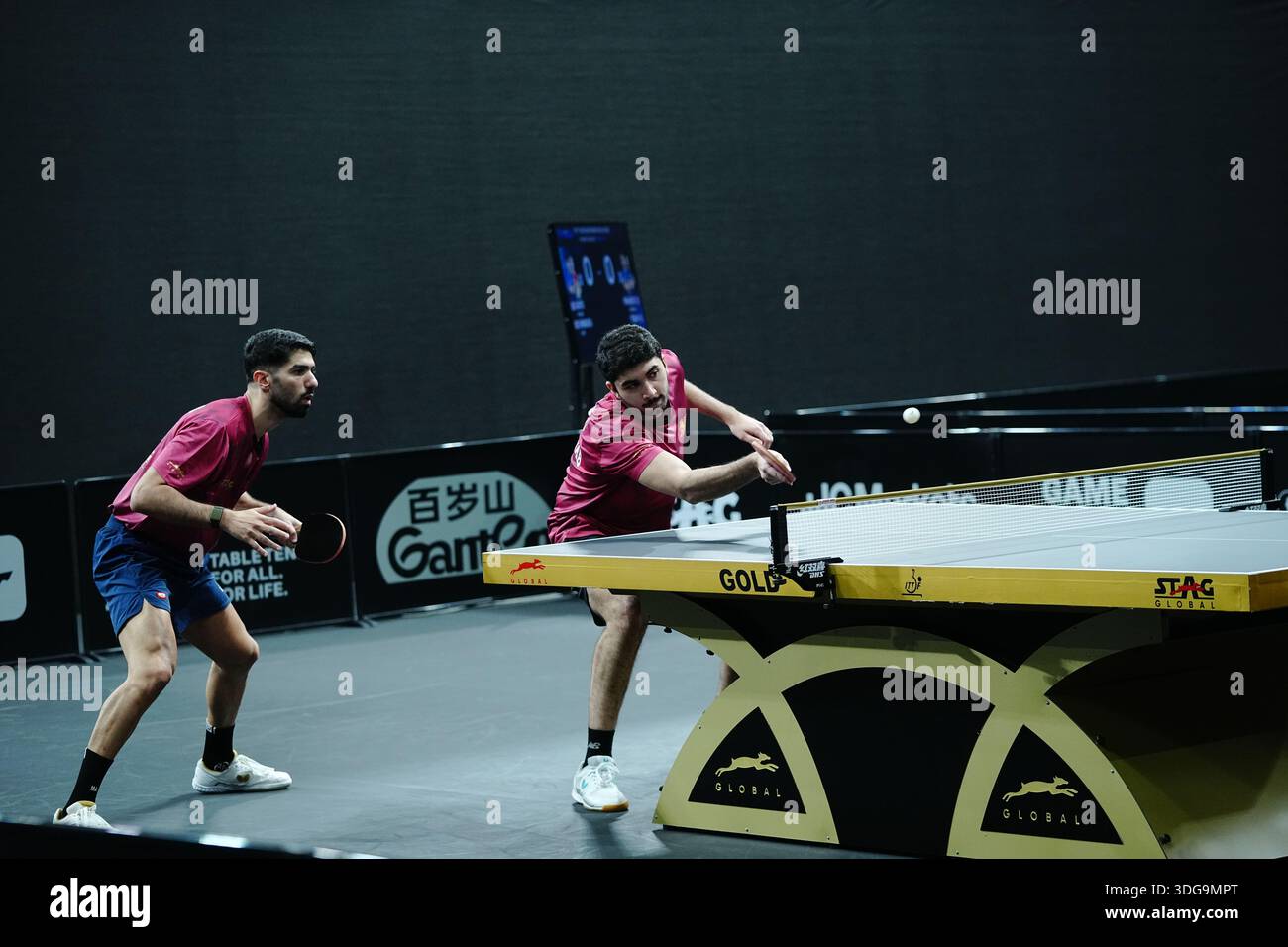 Table tennis players during the WTT Star Contender Doha 2026 which took ...