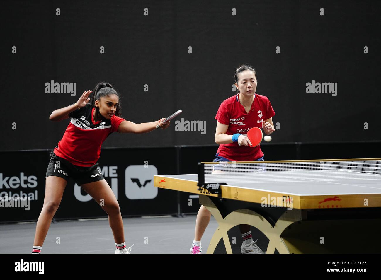 Table tennis players during the WTT Star Contender Doha 2026 which took ...