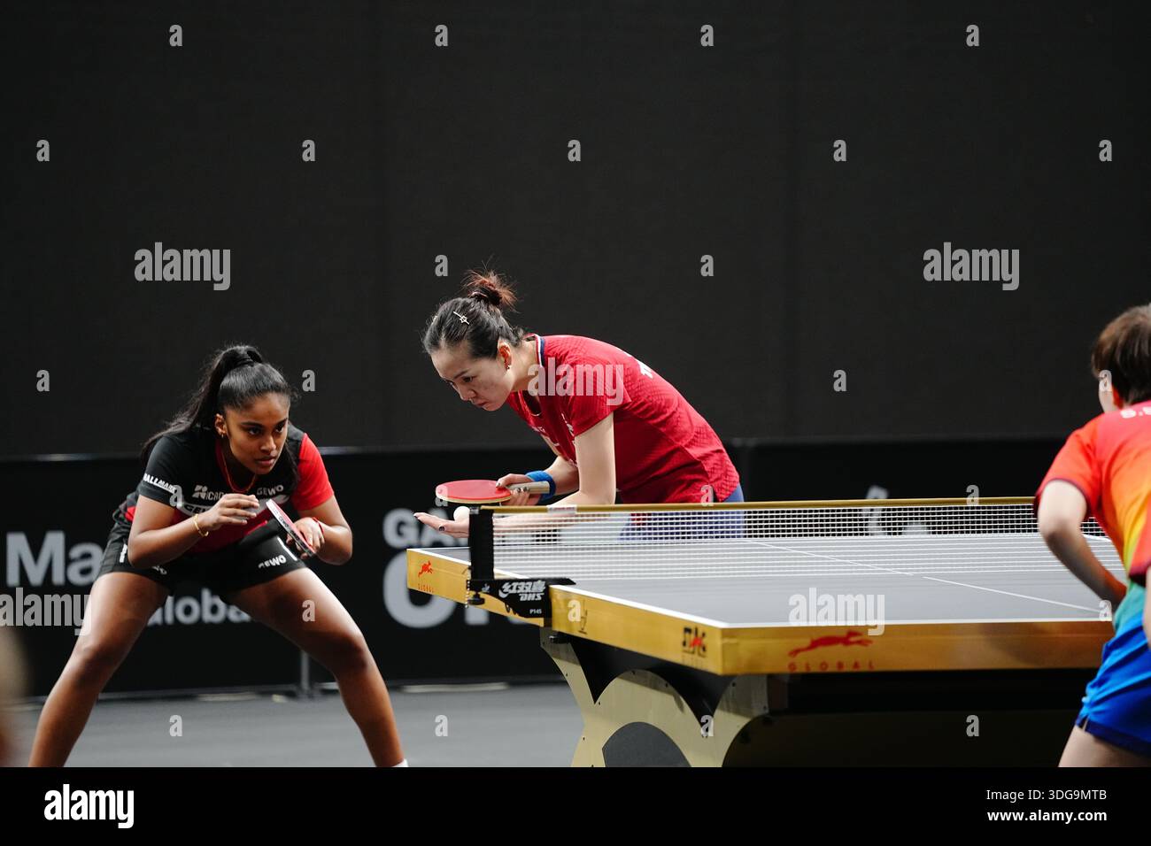 Table tennis players during the WTT Star Contender Doha 2026 which took ...