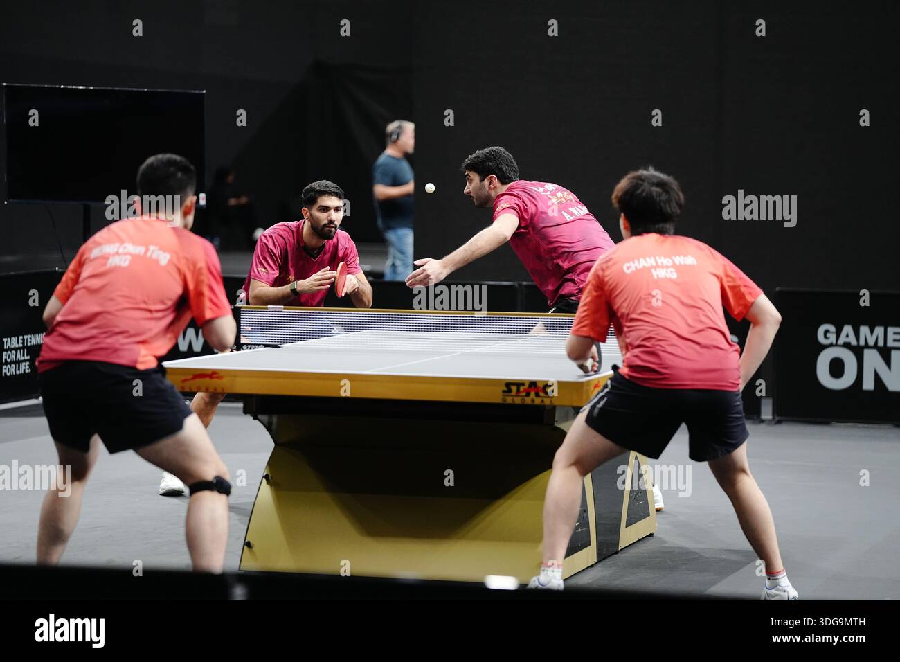 Table tennis players during the WTT Star Contender Doha 2026 which took ...