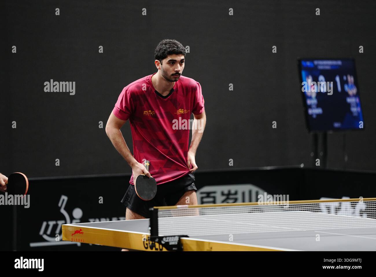Table tennis players during the WTT Star Contender Doha 2026 which took ...
