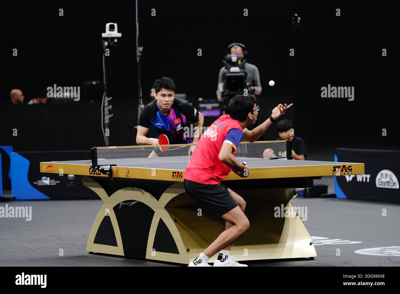 Table tennis players during the WTT Star Contender Doha 2026 which took ...